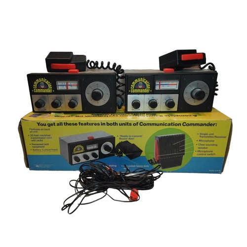 2 Unit Communication Commander Intercom Toy Vintage Communication Toys ...