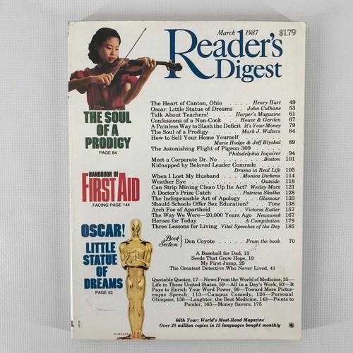 Reader's Digest #779 March 1987 Subscription Edition | eBay