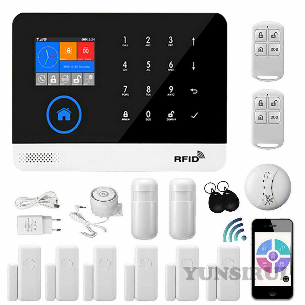 Smart Life WIFI GSM Wireless Home Security Burglar Alarm System ...