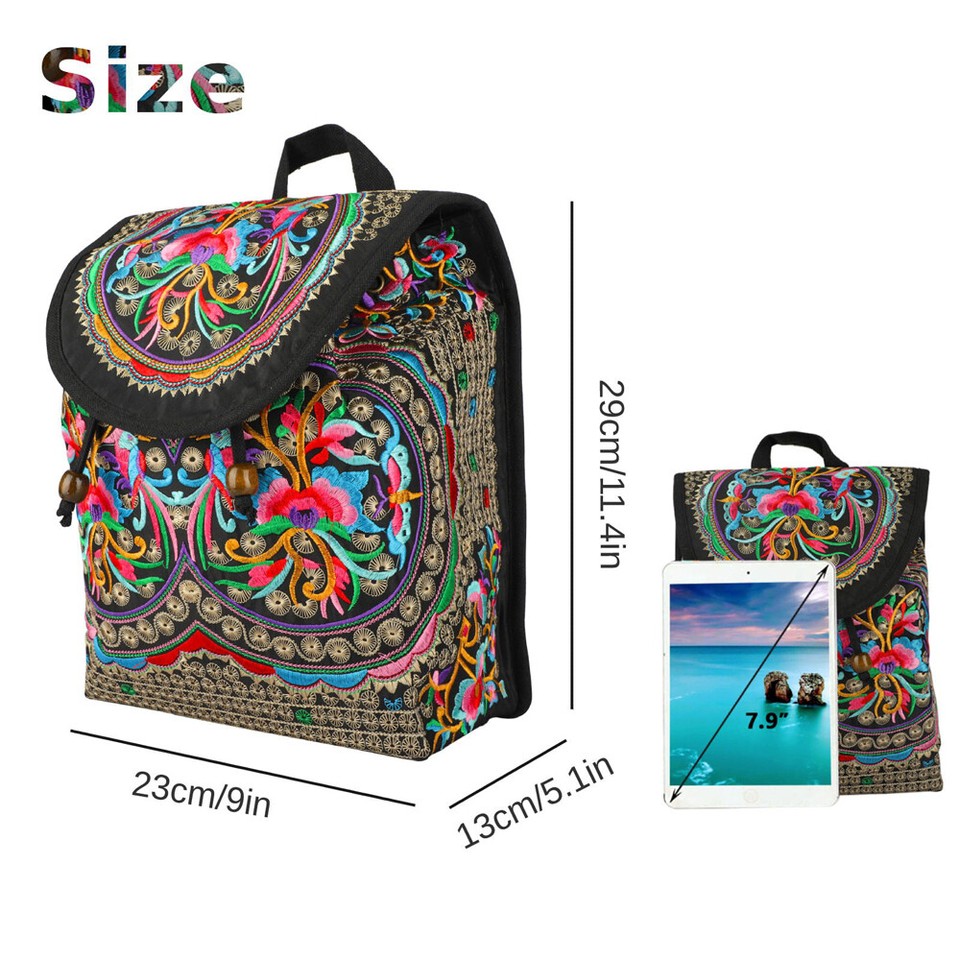 Handmade Mini Backpack Purse Adjustable Strap Shoulder Travel Bag ...
