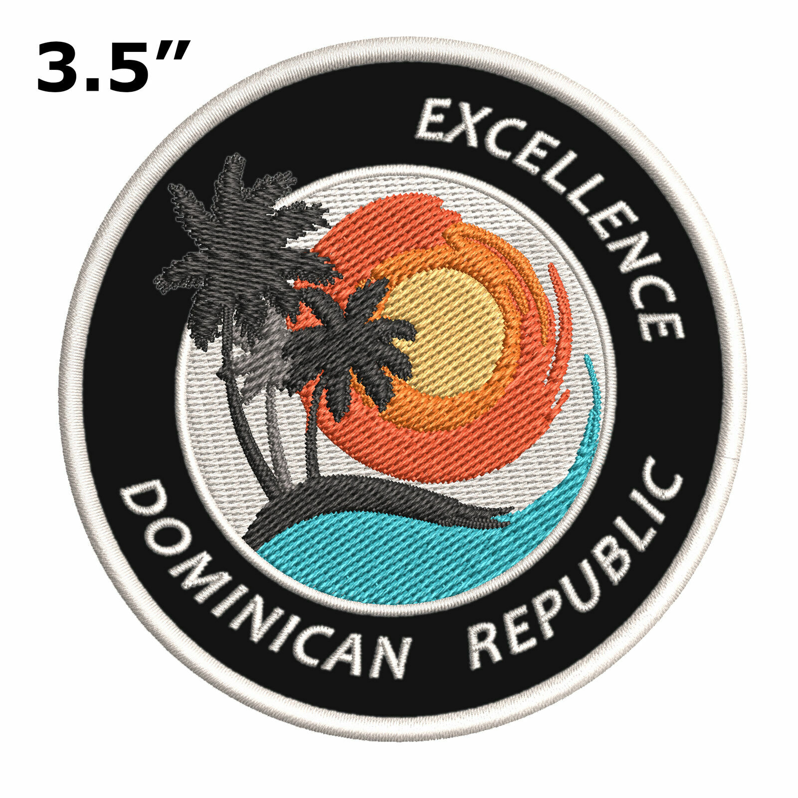 Excellence Dominican Republic Patch Embroidered Iron-on Applique Travel ...