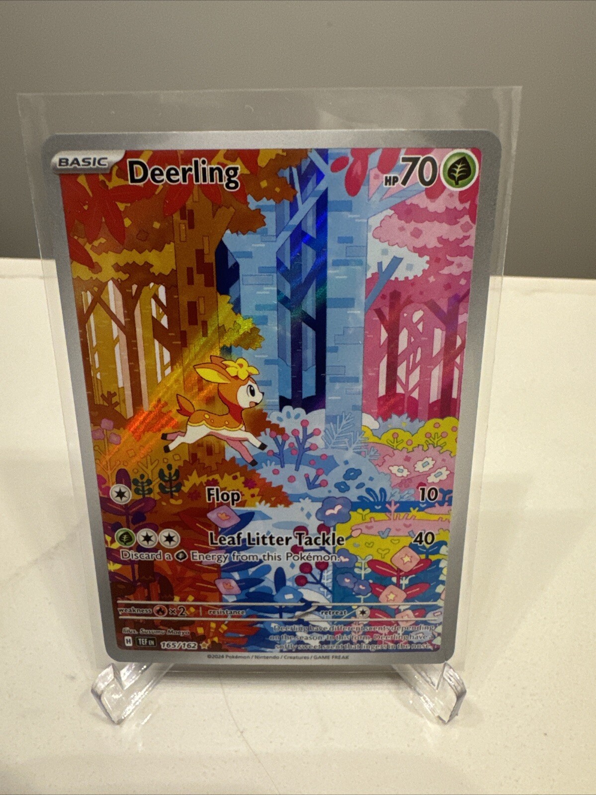 Pokémon TCG Deerling Scarlet & Violet-Temporal Forces 165/162 Holo ...
