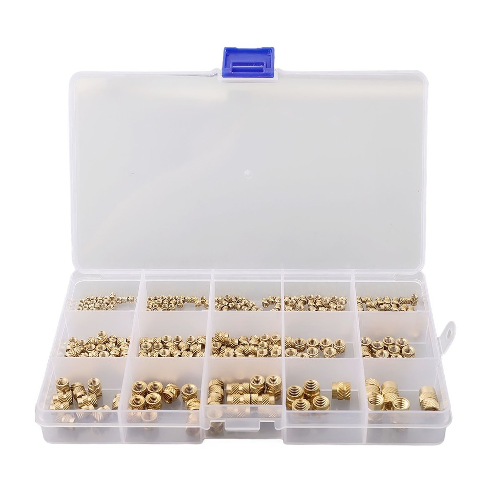 Threaded Inserts Brass Bushing Hex Nuts Inserts M5 M6 Nuts Threaded ...