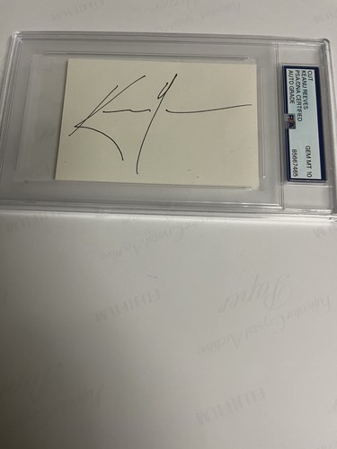 Autographed Keanu Reeves Cut Signature PSA Signed 10 Auto Grade ...