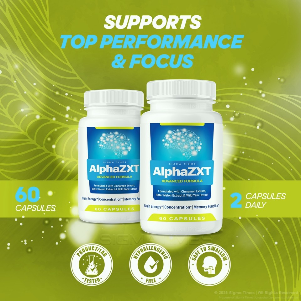 (5 pack) Alpha ZXT Capsules - AlphaZXT Brain Health & Cognitive Support ...