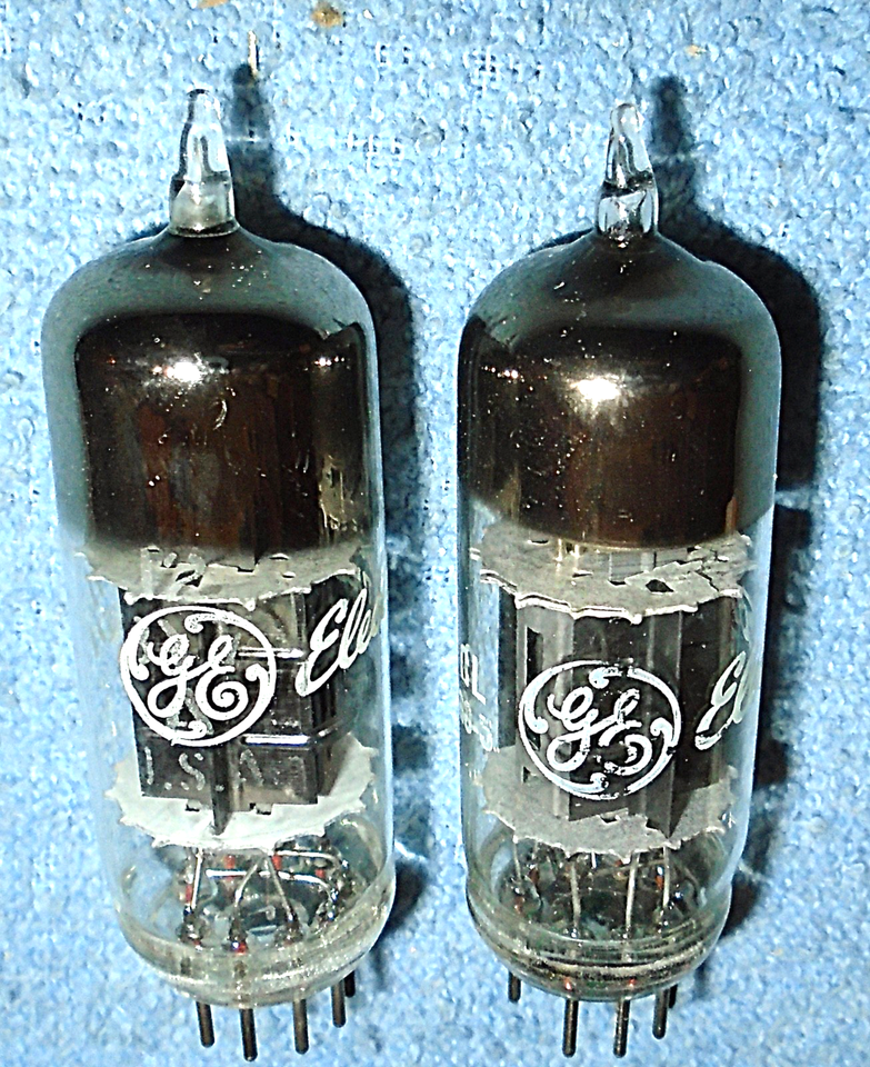 2 NOS GE 12BY7A aka 12BV7 12DQ7 Vacuum Tubes - 1970's Vintage Audio ...