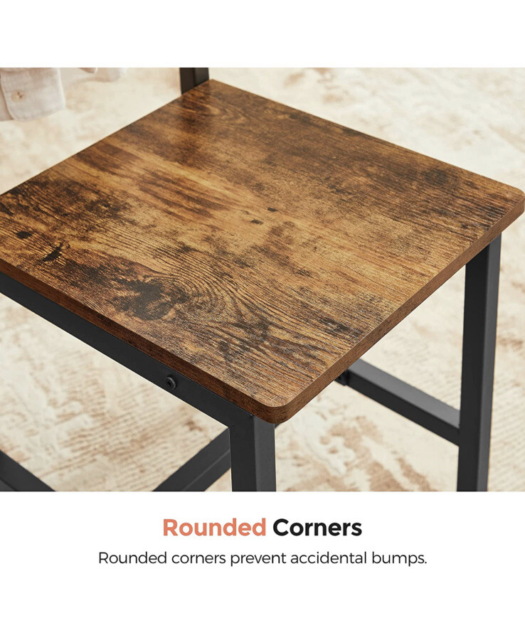 Buy VASAGLE Dining Chair Accent Chair, Industrial, Steel Frame For All ...