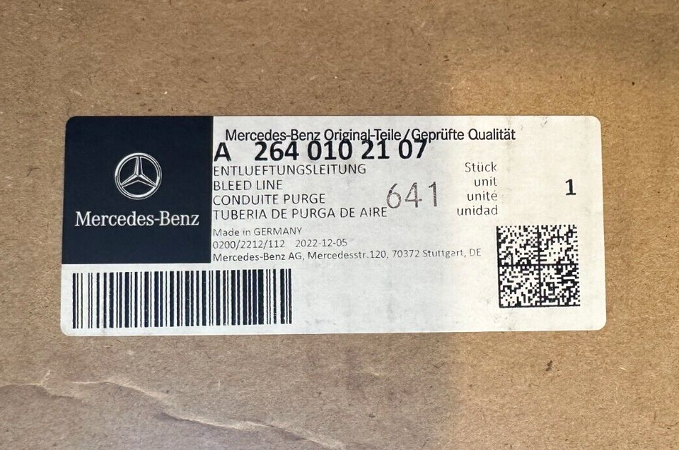 2016-2020 MERCEDES C300 GLC300 OIL SEPARATOR 2640100200, 2640102107 ...