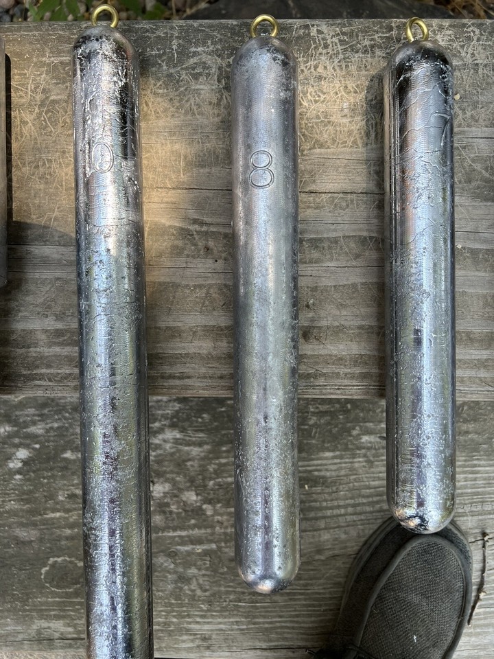 DEEP DROP WEIGHTS 1-1/4 to 1-1/2 '' DIAMETER 1-10 LB Lead Weights ...