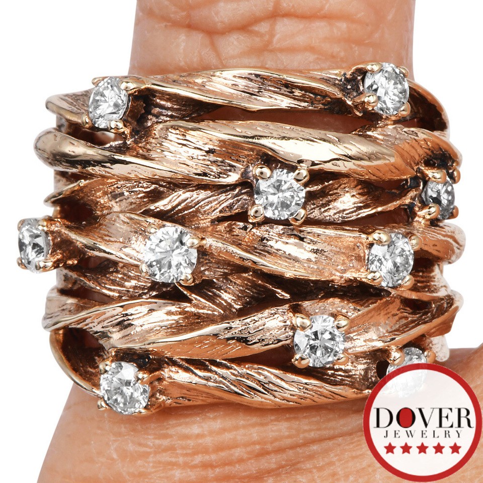 Effy D'Oro 0.98ct Diamond 14K Yellow Gold Ring 14.1 Grams $6,995 NR | eBay