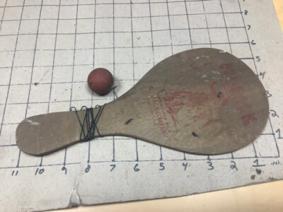 Antique ** Fli - Back Paddle w ball ** high point, NC - early | eBay