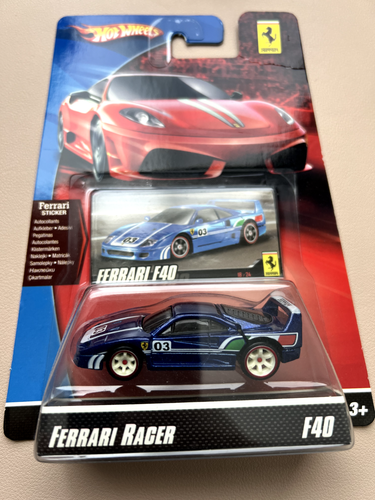 Hot Wheels 2009 Ferrari Racer F40 Blue Metallic RARE | eBay