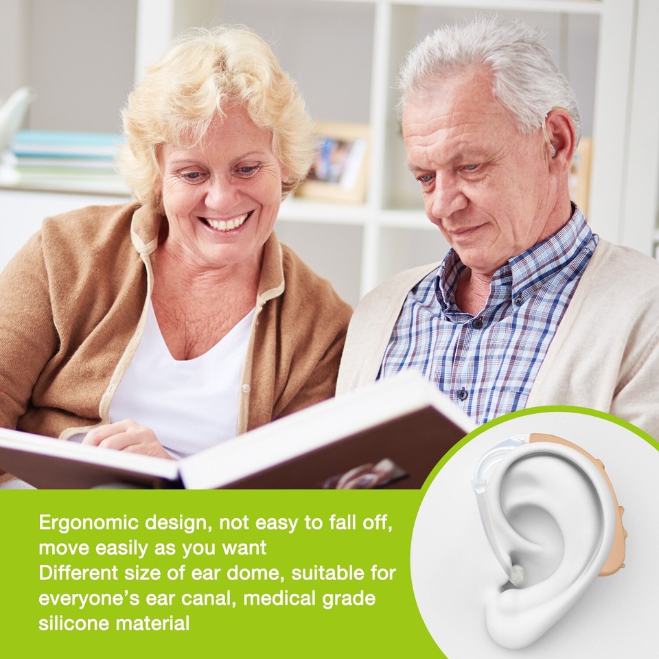 High power hearing aids, background noise reduction BTE for elderly , analog | eBay