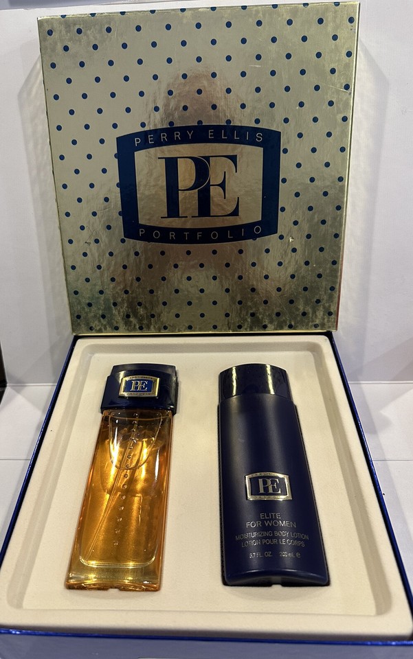 PERRY ELLIS PE PORTFOLIO 3.4OZ EDP SPRAY+6.7OZ BODY LOTION NIB HARD TO ...