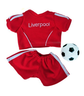 Liverpool football kit Teddy Bear clothes outfit to fit 16" inch build ...