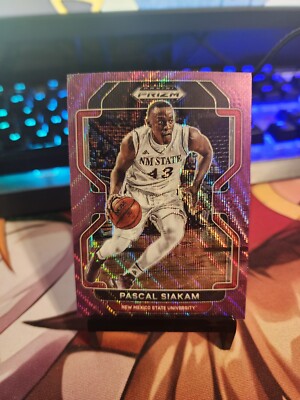 2022-23 Panini Prizm Draft Picks #78 Pascal Siakam Purple Wave New Mexico State | eBay