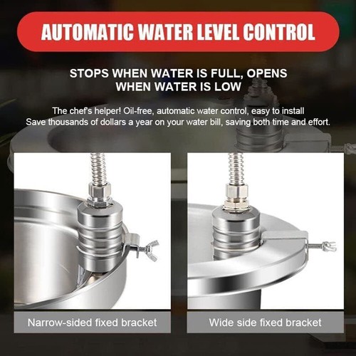 Stainless Fully Automatic Water Level Control Float Valve Kitchen Tap ...