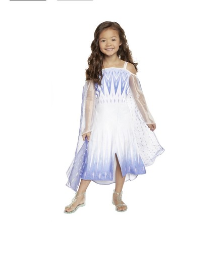 Disney Frozen II Elsa Snow Queen Costume Child Size Small 4-6 Jakks ...