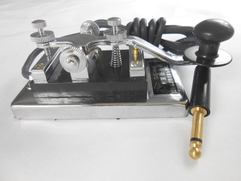 MORSE CODE Ham Shortwave Radio CW Morse Telegraph Key K4 Heavy Hand Key ...