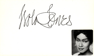 Isola Jones Signed Auto 3x5 Index Card Opera | eBay