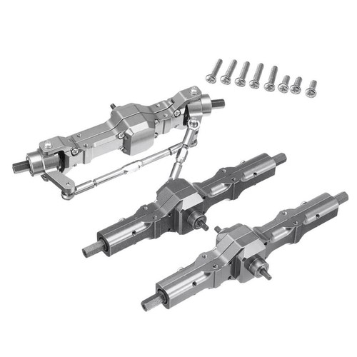 1/16 6-Wheel Drive Metal Front Middle Rear Bridge Axles Parts for WPL ...