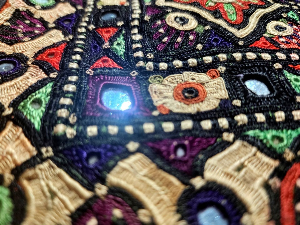 Antique Indian Shisha Mirrorwork Embroidered Kurta Tunic-Blouse C. 1890 ...