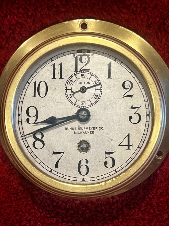 Antique Boston “Chelsea “ Auto/Boat Clock..Nice! | eBay