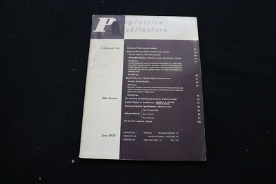 1949 JUNE PROGRESSIVE ARCHITECTURE MAGAZINE - SP 4176U | eBay
