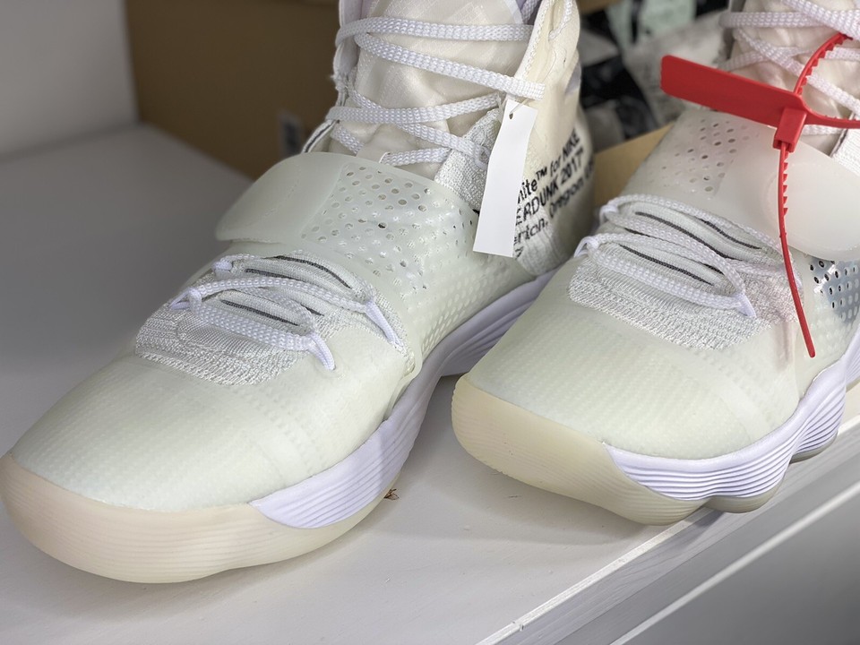 Nike React Hyperdunk 2017 Flyknit Off-White sz 12 Basketball Shoe | eBay