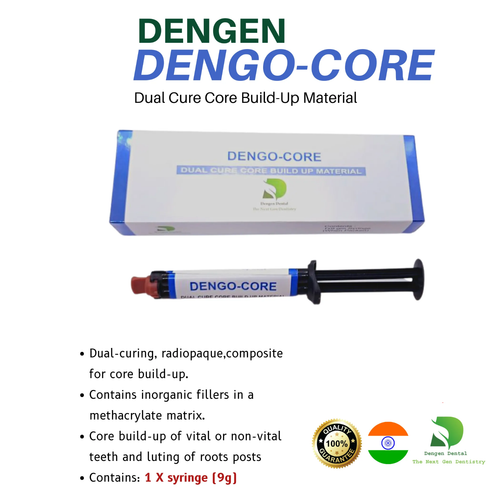 New Dengen Dental Dengo-Core Dual Cure Flowable Resin Core Build Up ...