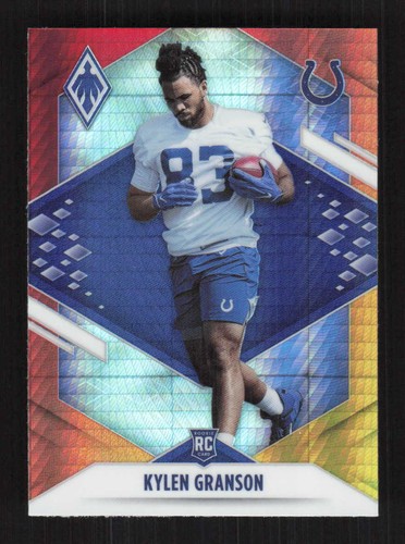 Kylen Granson RC 2021 Panini Phoenix Fire Burst Indianapolis Colts #193 ...