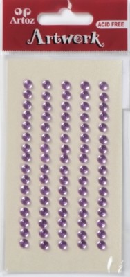 Card Making ~ Embellishment ~ Jewelled Sticker ~ Violet Gems 5mm FREE P ...