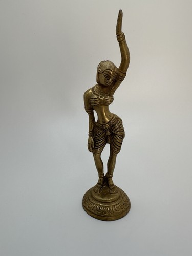 Antique Solid Brass Hindu Goddess God Statue 6.25 inches NB2 | eBay