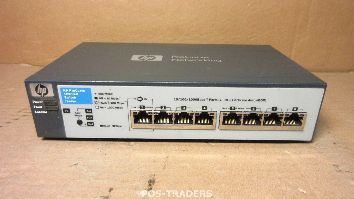 NEW HP ProCurve 1700-8 Port Fast Ethernet Switch 7x, 48% OFF