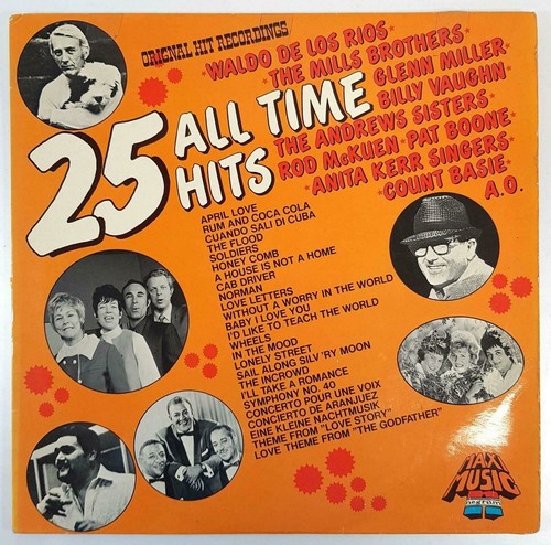 25 All Time Hits Billy Vaughn Pat Boone LP Vinyl 12" NEGRAM HJN 220 VG+ ...