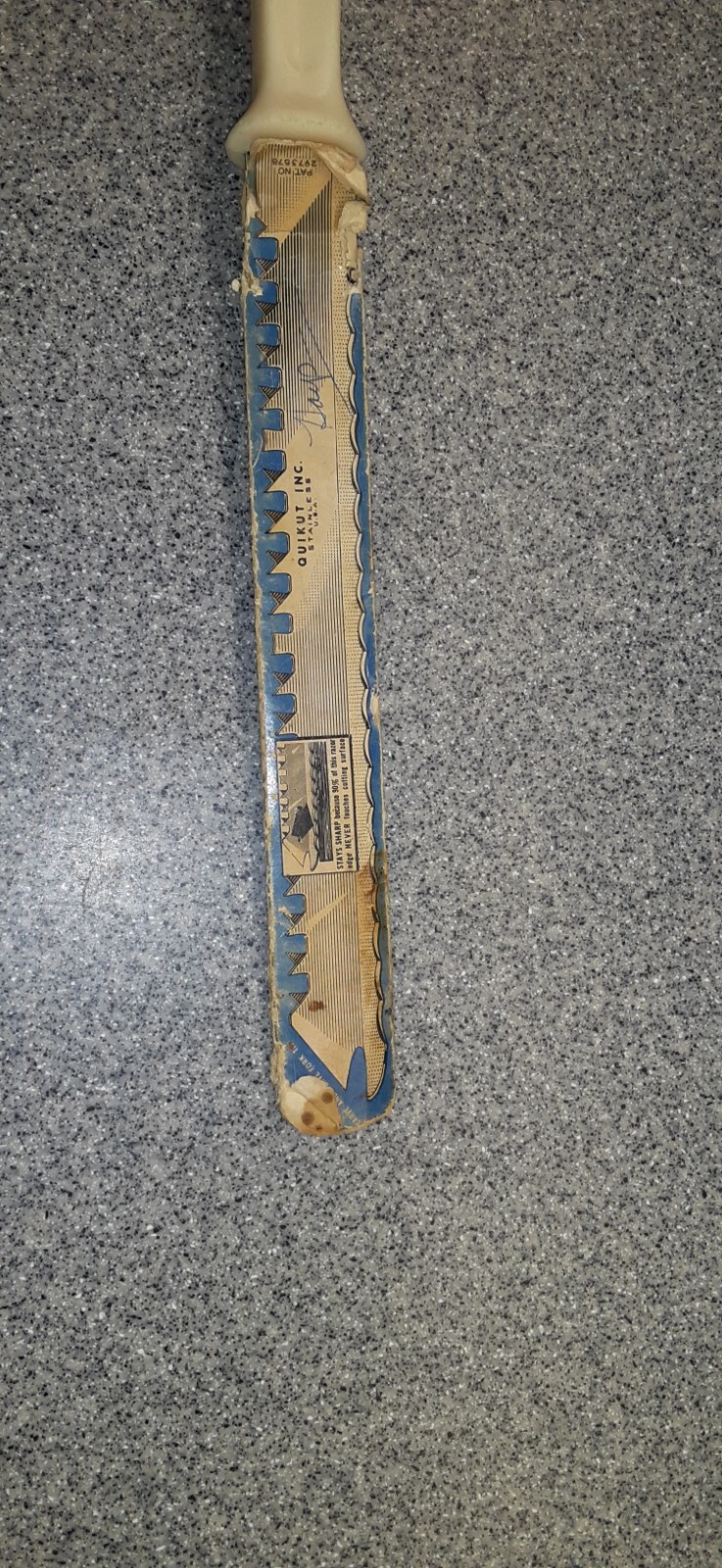 Vintage Quikut Quikkle Knife USA Chefs Slicing Bread Frozen Carving ...