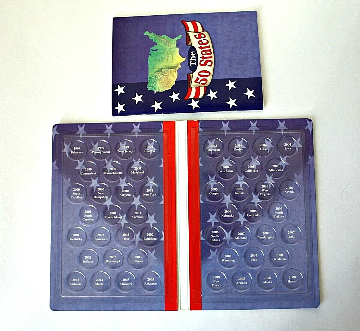 VTG COMPLETE 50 STATES Quarter Collection Folder / Booklet 1999 - 2008 ...