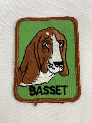 Basset Dog Embroidered Sew on Patch | eBay