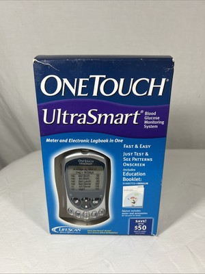 (NEW) OneTouch UltraSmart Blood Glucose Monitoring System Monitor ...