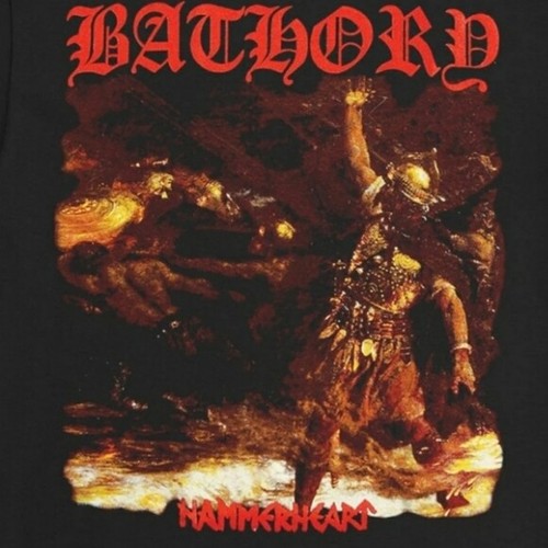 New Bathory Hammerheart Album Cover Heavy Metal Band Black T-Shirt ...
