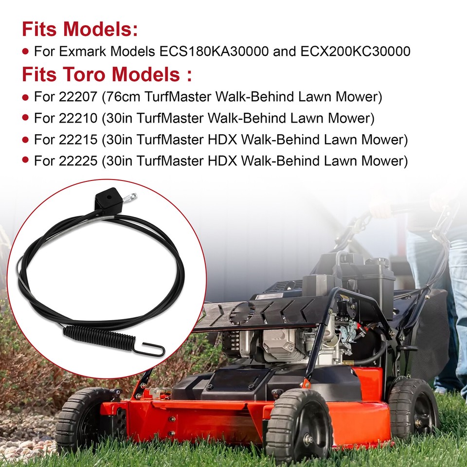 New Blade Brake Cable 137-4759 For Exmark Toro 22207 22210 22215 22225 ...