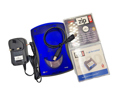 Iomega Zip 250 USB External Portable Zip Drive Zip250 & Zip100 - PC ...