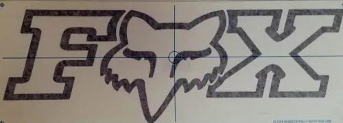 Open Box Fox Racing TDC Sticker 18 Inch Black Decal | eBay