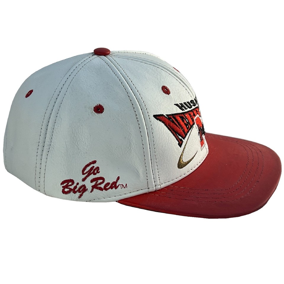 Huskers Nebraska, LOGO TEAM NFL BASEBALL LEATHER CAP | eBay