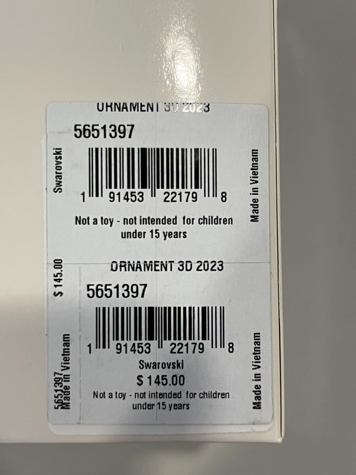 Swarovski 5651397 Annual Edition 3D Ornament 2023 - Clear for sale ...