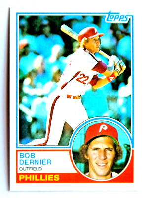 Bob Dernier #43 Topps 1983 Baseball Card (Philadelphia Phillies) | eBay