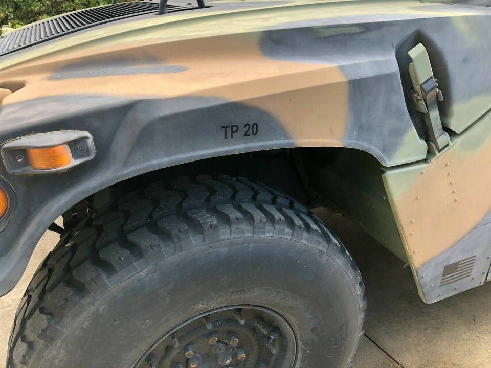 HMMWV Humvee Exterior Decal Set Vinyl Matte Black Stickers Graphics ...