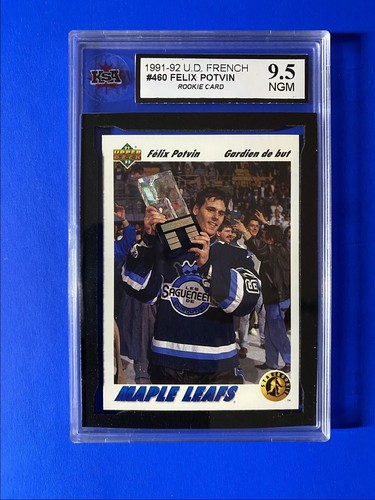 1991-92 UPPER DECK FRENCH FELIX POTVIN ROOKIE KSA 9.5 TORONTO #460 | eBay
