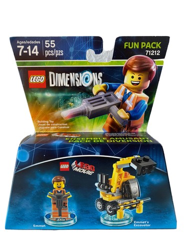 Lego Dimensions The Lego Movie Emmet Adventure 55 Pcs Fun Pack 71212 ...