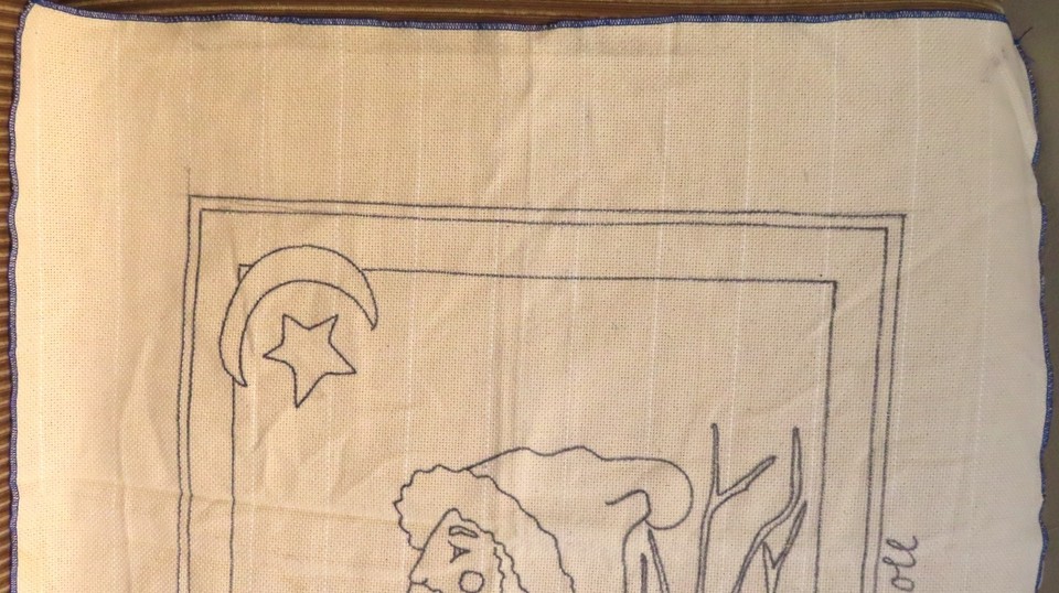 Punch Needle Rug Canvas Christmas Mr Kringle Sandi Evans Barbara ...